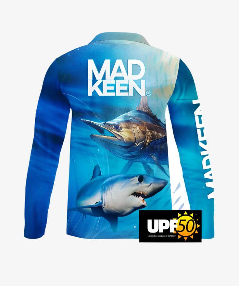 Blue Water Long Sleeve Polo – Mad Keen Fishing