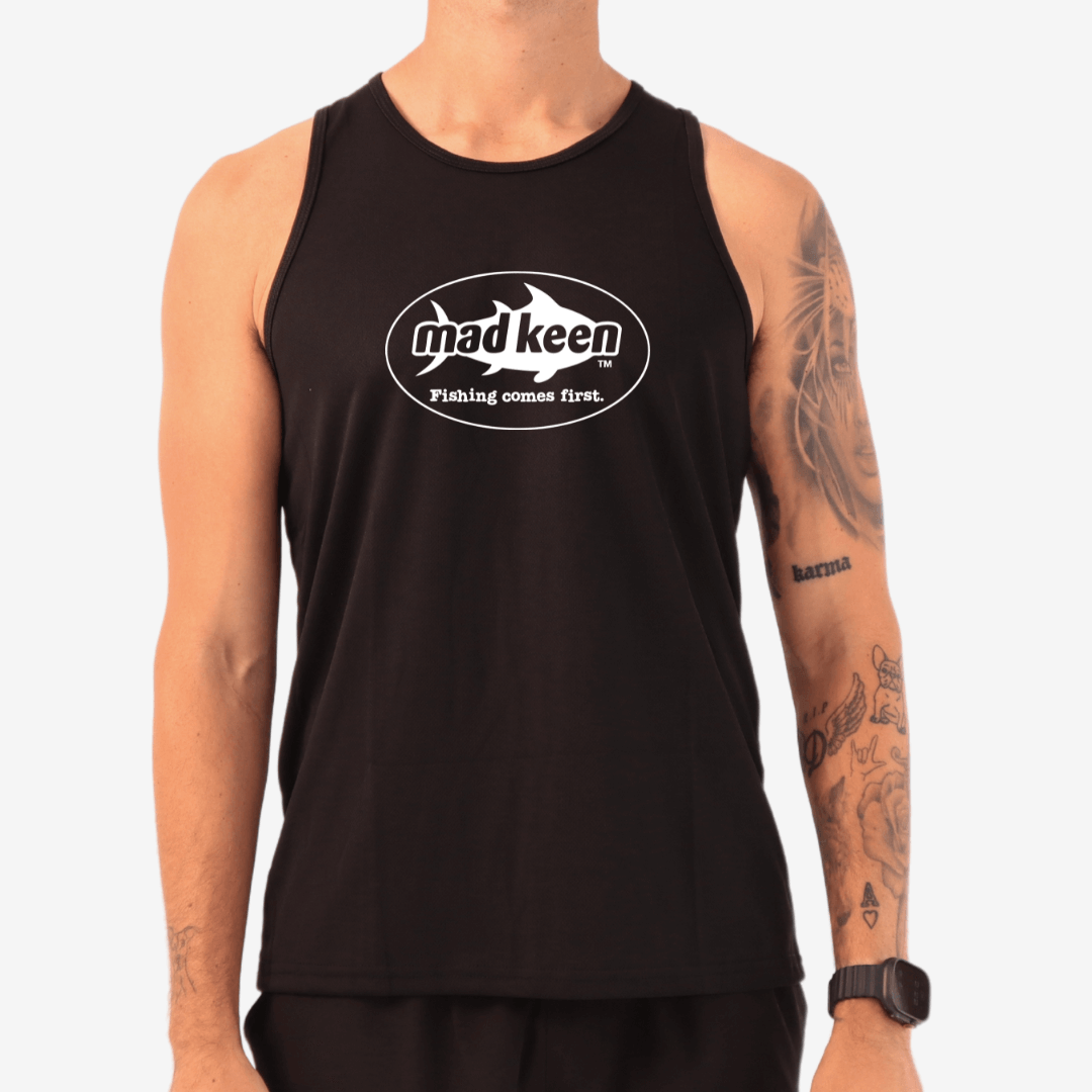 Fishing Comes First - Singlet– Mad Keen Fishing