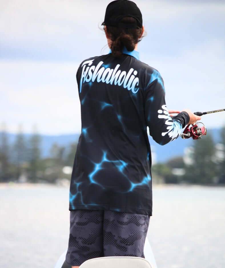 Fishaholic Long Sleeve Polo Deal – Mad Keen Fishing